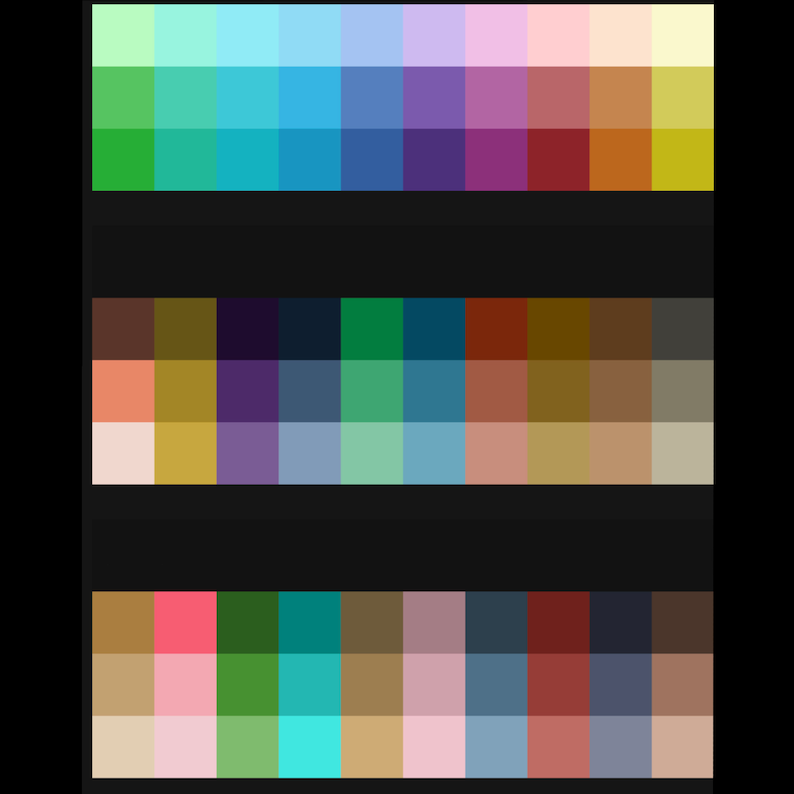 Procreate Palette BUNDLE - Color Palette Set - 87 Color Palettes for ...