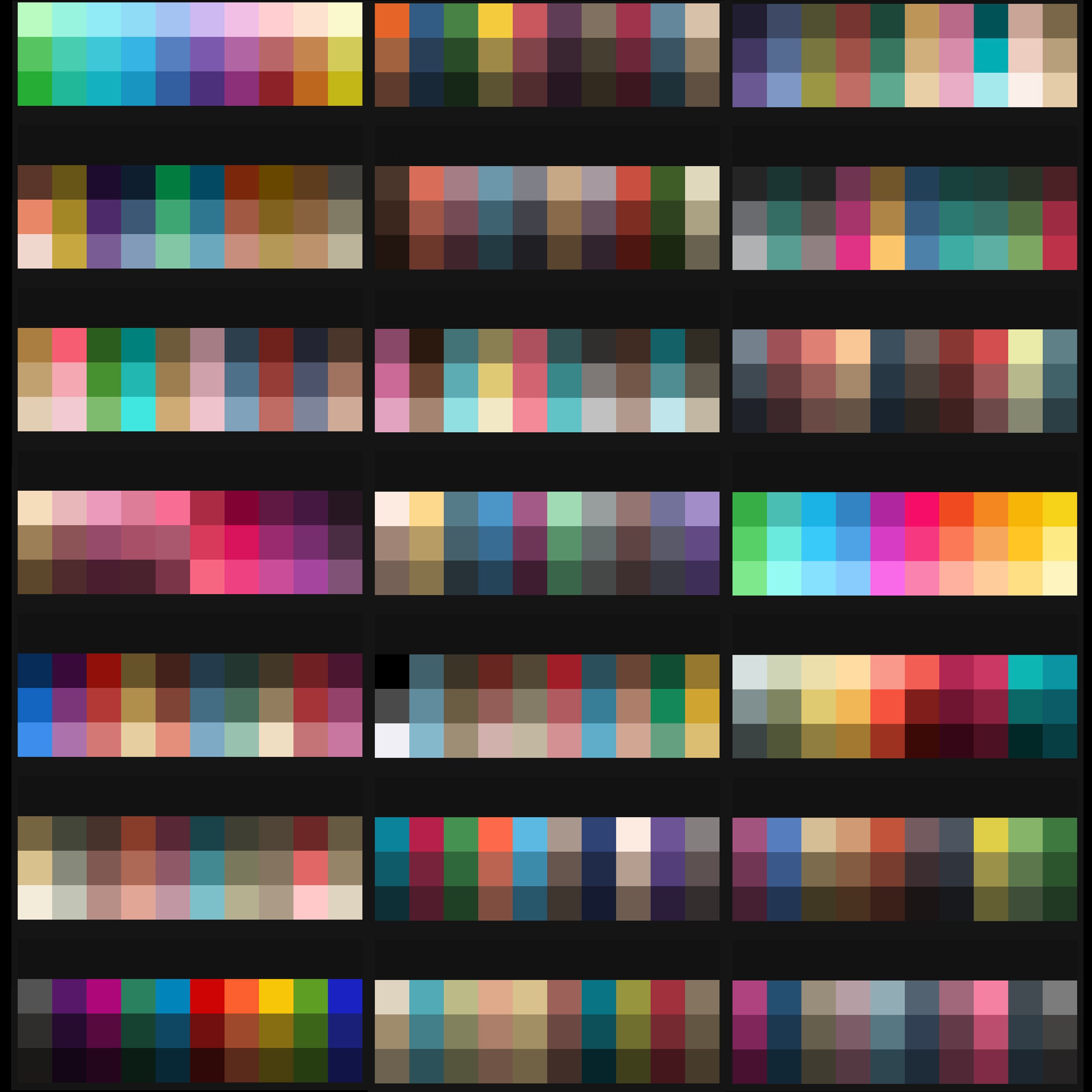 Procreate Palette BUNDLE - Color Palette Set - 87 Color Palettes for ...