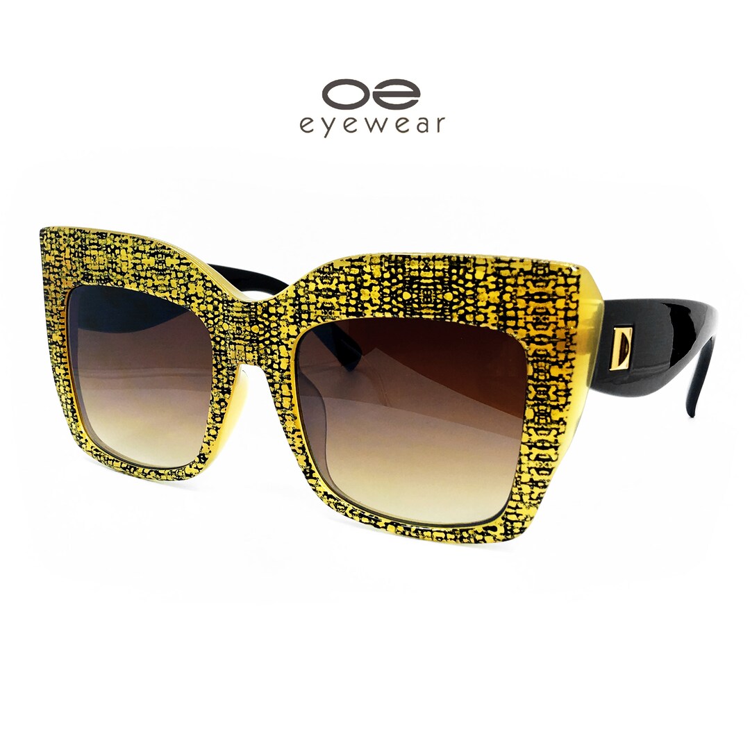 Rakosta SA157 Premium Oversize XXL Women Cateye Brand Designer Square ...