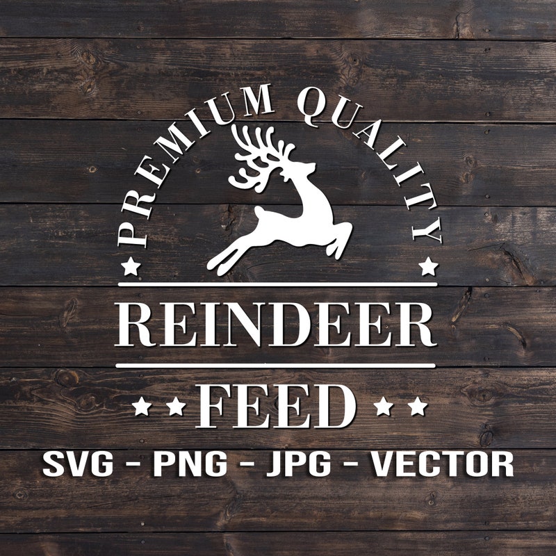 Reindeer Food Sign - Etsy