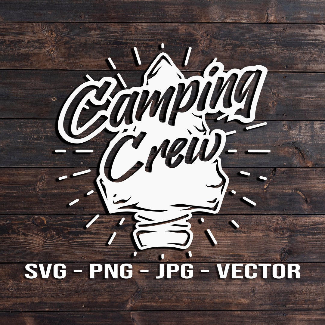 Camp Crew - Group or Family Camping Sign & T-shirt Screen Printing ...