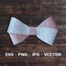 Scalloped, Squared, and Angled Bow SVG Bundle Templates Vectors - Png ...
