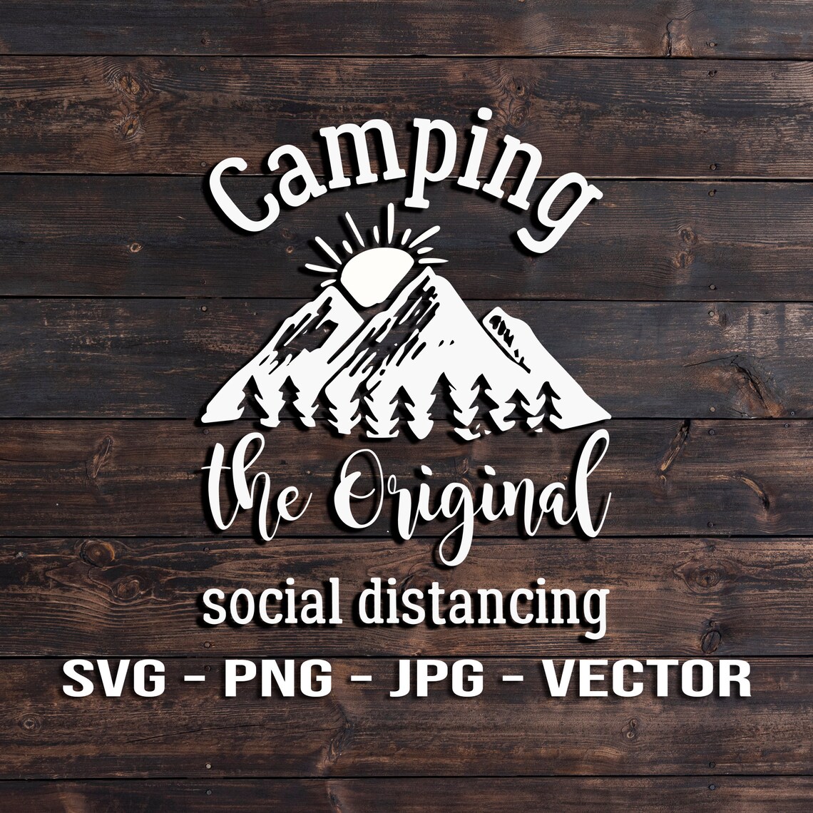 Camping the Original Social Distancing Camp RV Sign & - Etsy