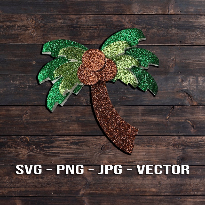Palm Tree Hair Bow SVG Beach Vacation Hair Clip Template | Etsy