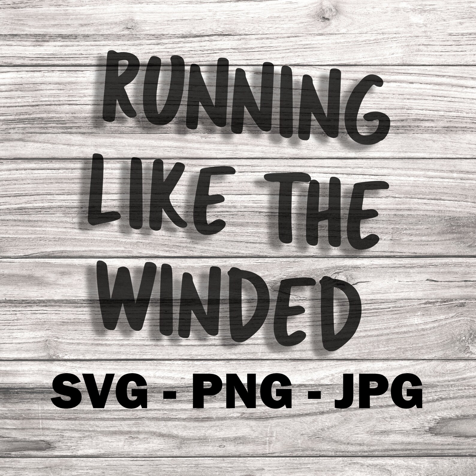 Running Like the Winded SVG Template SVG/PNG Vector Files - Etsy