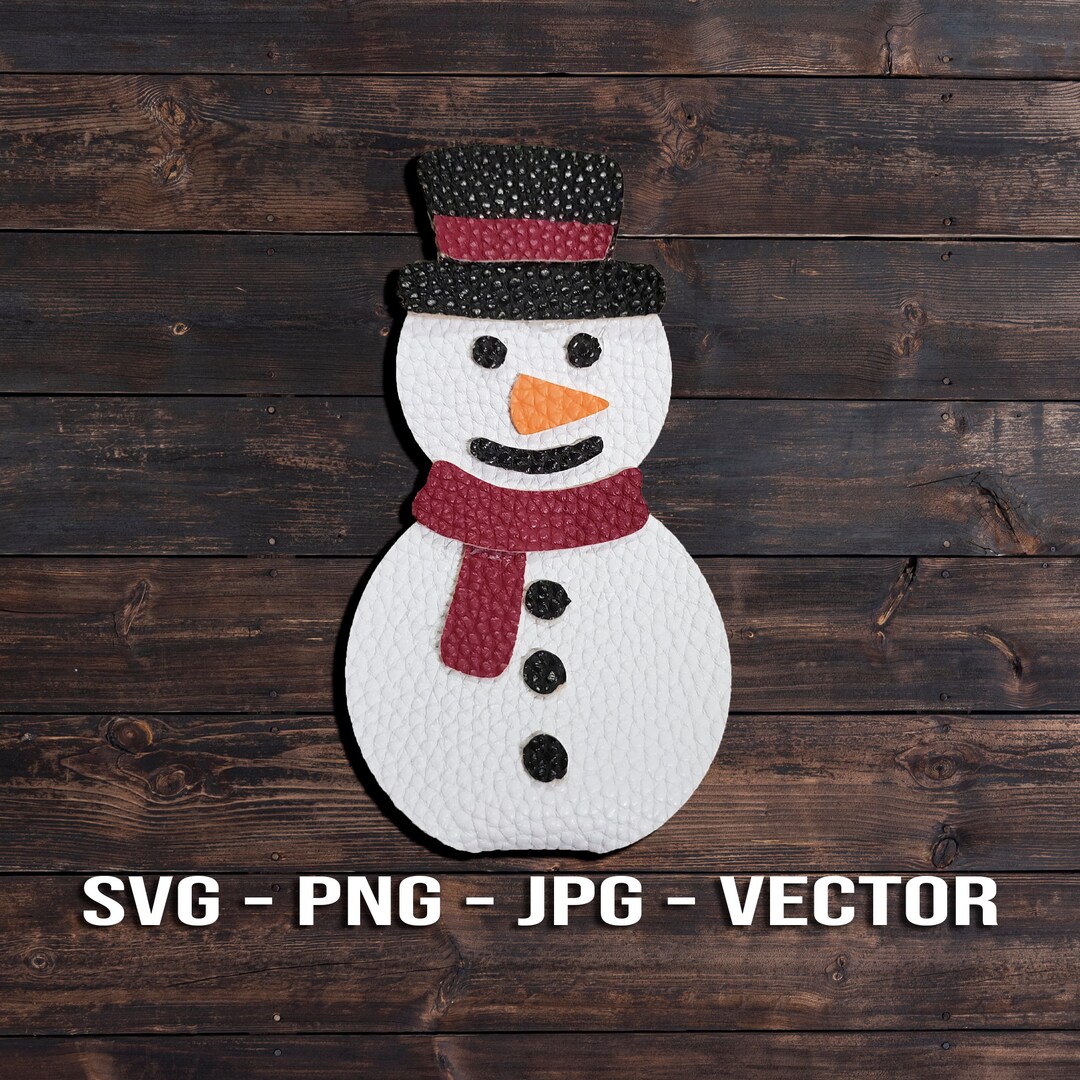Snowman Christmas Hair Bow SVG Template Download - Etsy