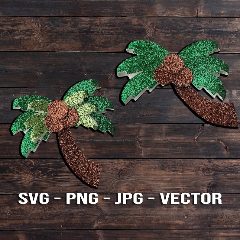 Palm Tree Hair Bow SVG - Beach Vacation Hair Clip Template Png/dxf/jpeg ...
