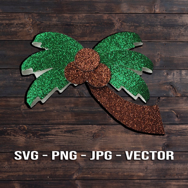 Palm Tree Hair Bow SVG - Beach Vacation Hair Clip Template Png/dxf/jpeg ...