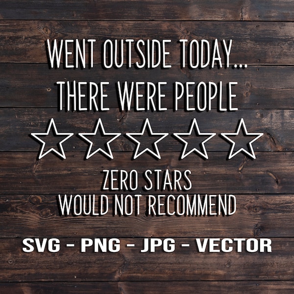 Went Outside Svg - Etsy