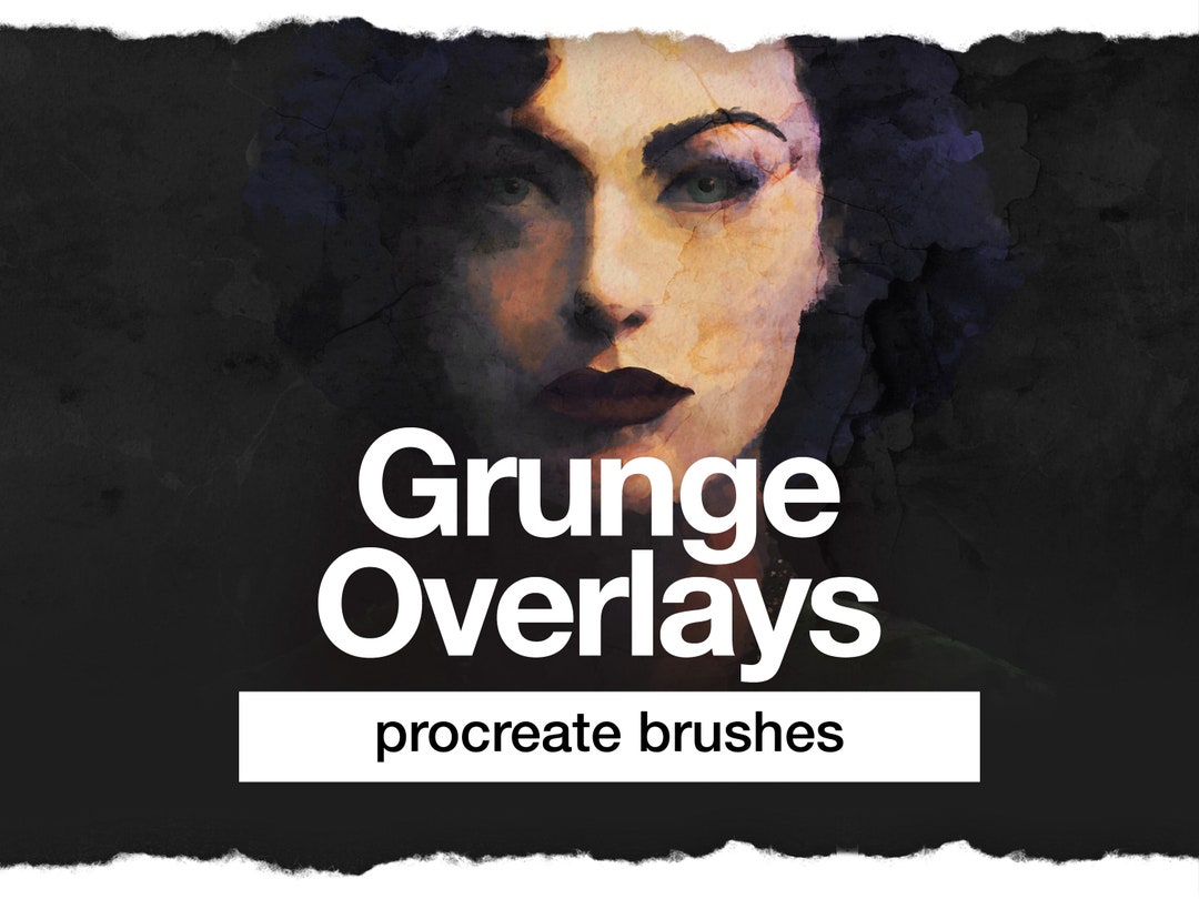 Procreate Brushes - Grunge Overlays, Procreate Stamps - Etsy