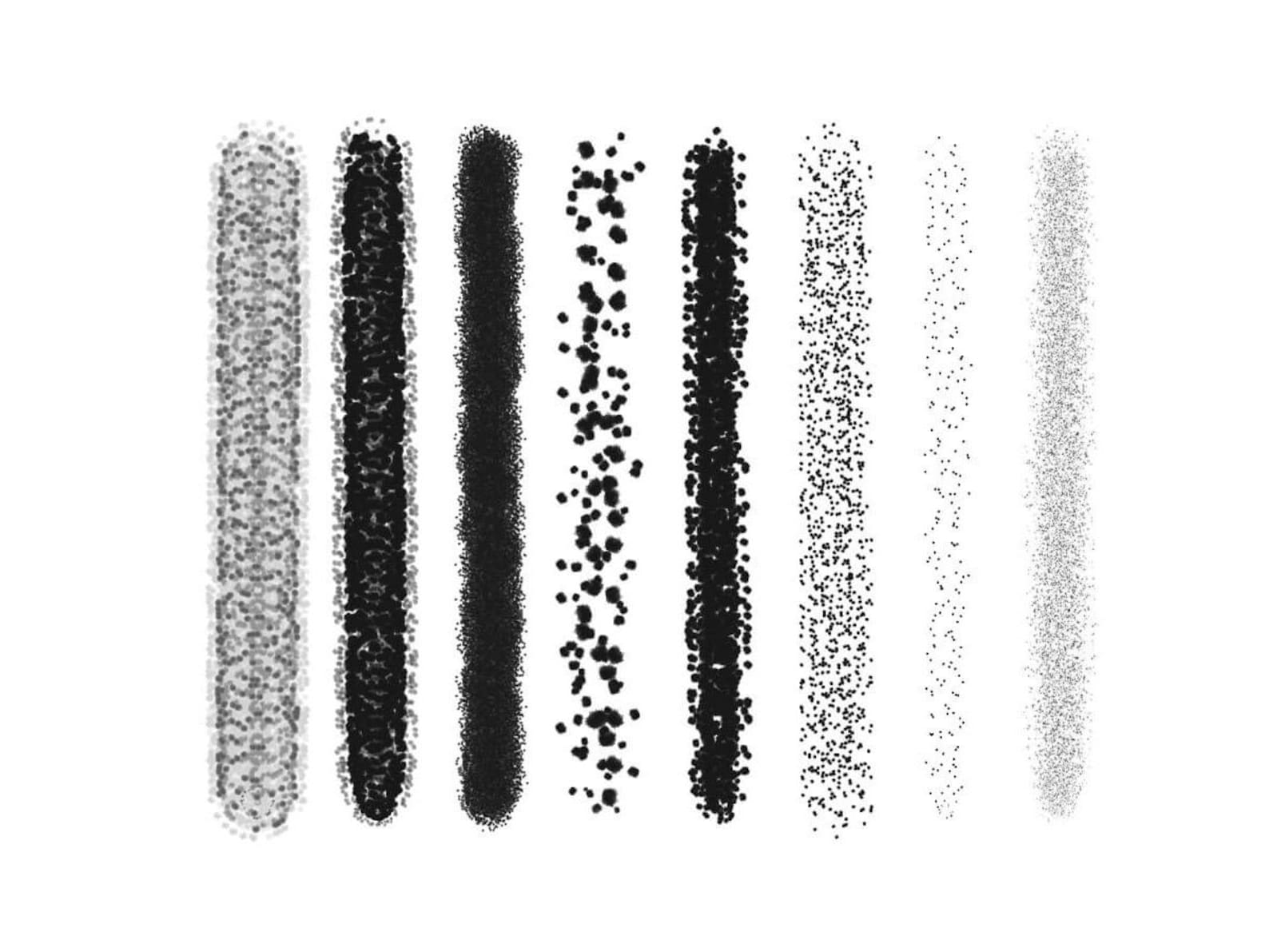 60 Stipple Shading Procreate Brushes Tattoo Brush Dotting Dots | Etsy