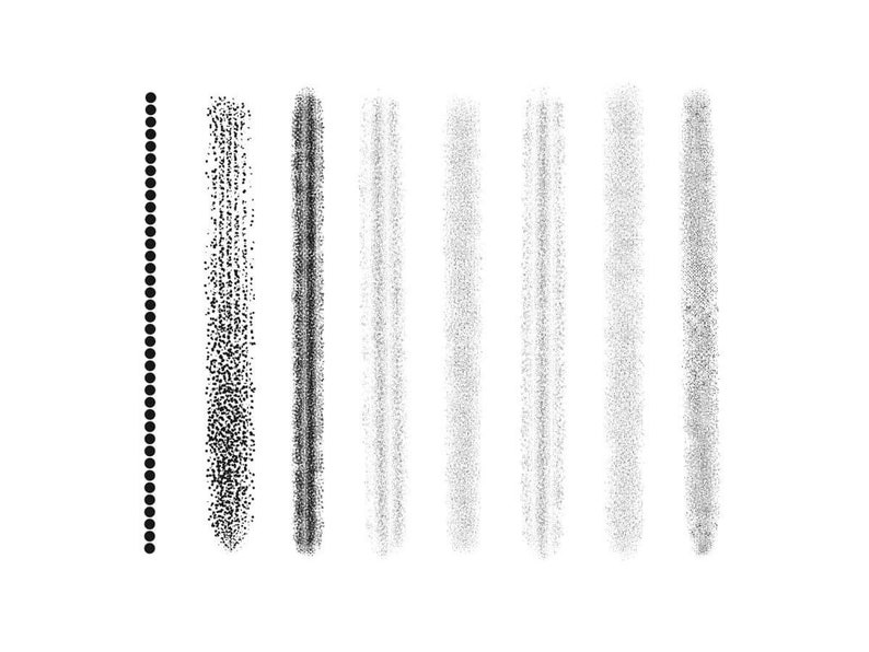 60 Stipple Shading Procreate Brushes Tattoo Brush Dotting Dots | Etsy