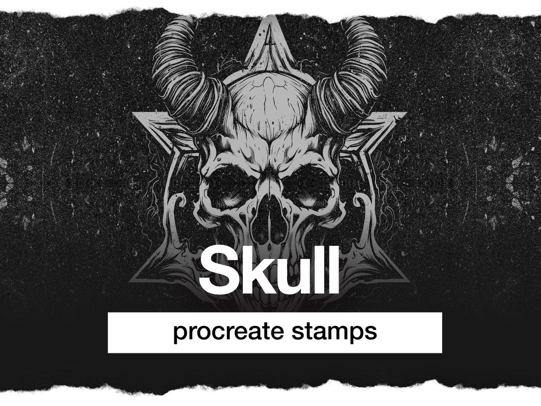 145 Procreate Skull Stamps - Etsy