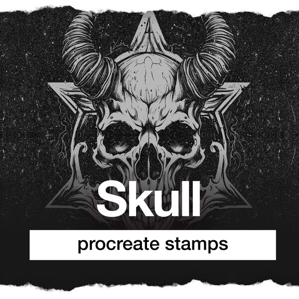 Skull Stamp - Etsy