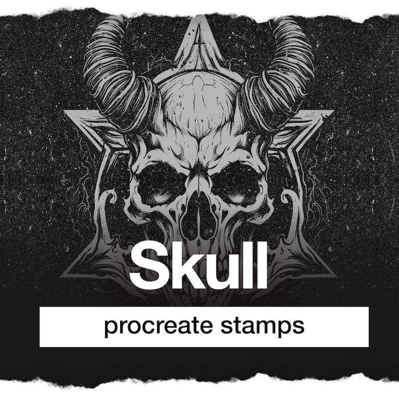 Skull Stamp - Etsy
