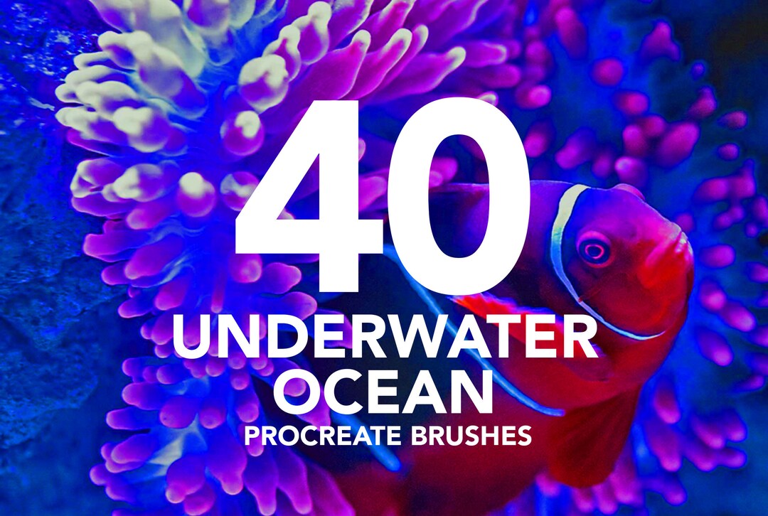 40 Underwater Procreate Brushes: Ocean Animals, Fish, Octopus (+17 Bonus) - Etsy
