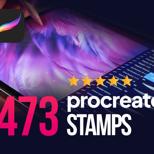 600 Procreate Brushes Stamps Bundle Etsy