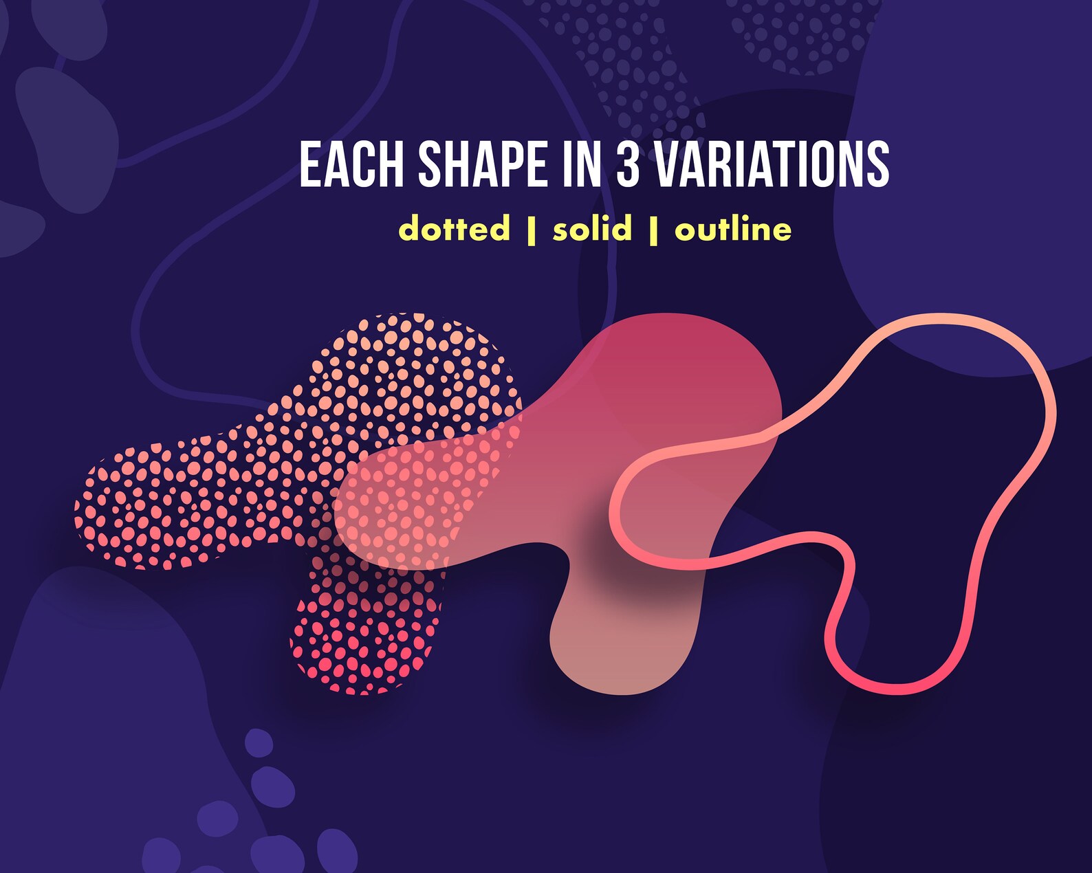 177 Organic Shapes Procreate Stamps - Etsy