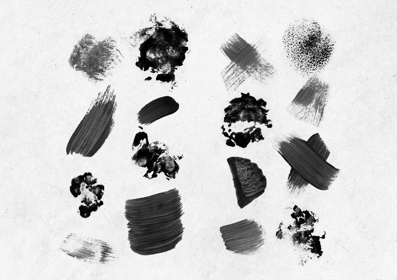 140 Brushstroke Photoshop Brushes Brushstrokes Photoshop - Etsy
