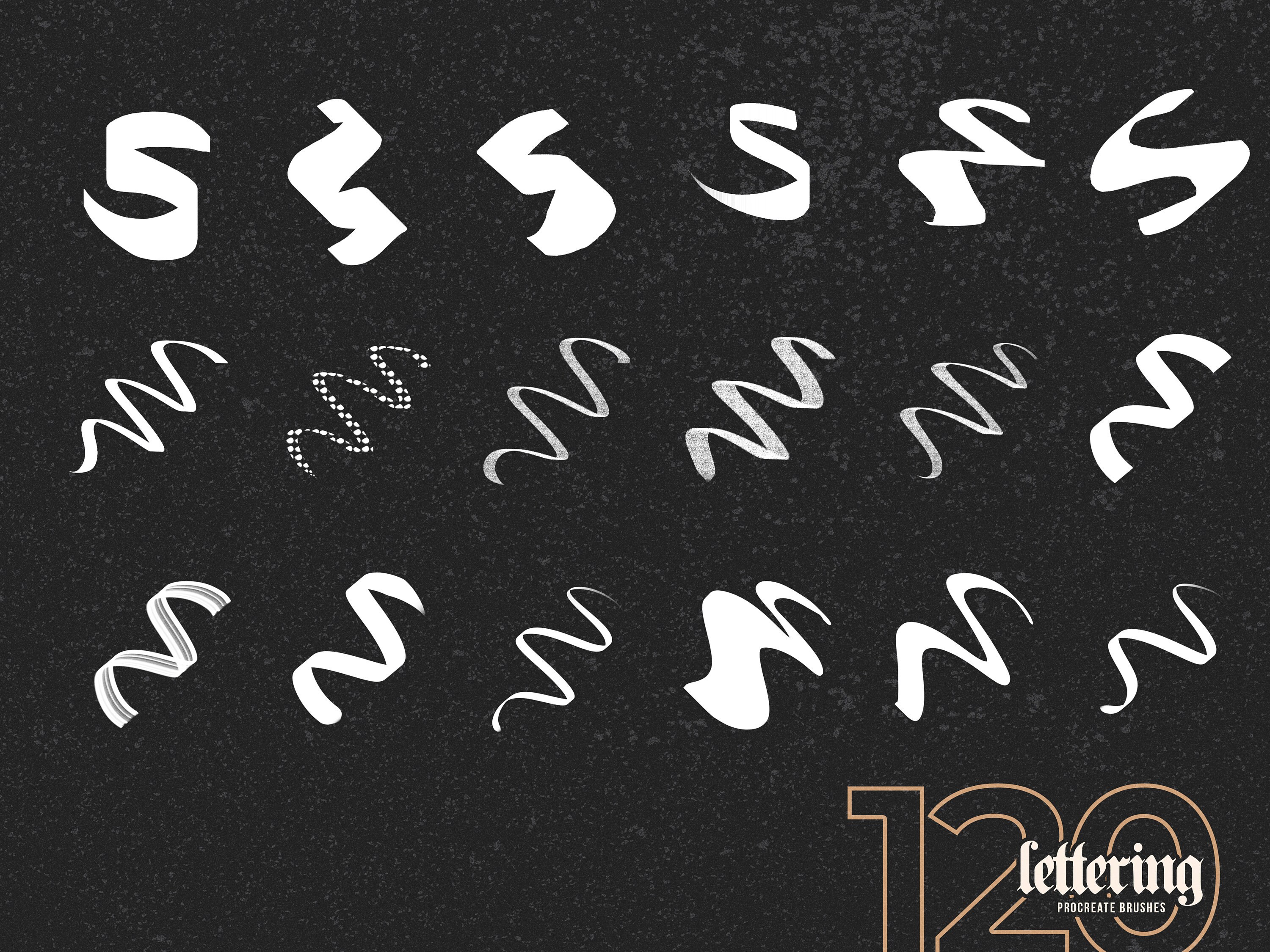 120 Lettering Brushes for Procreate Lettering Brush | Etsy