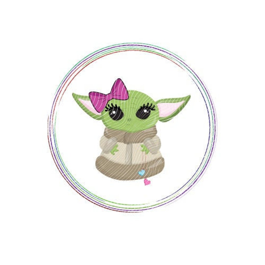 Baby Girl Yoda PNG Transparent Background Starwars - Etsy Australia
