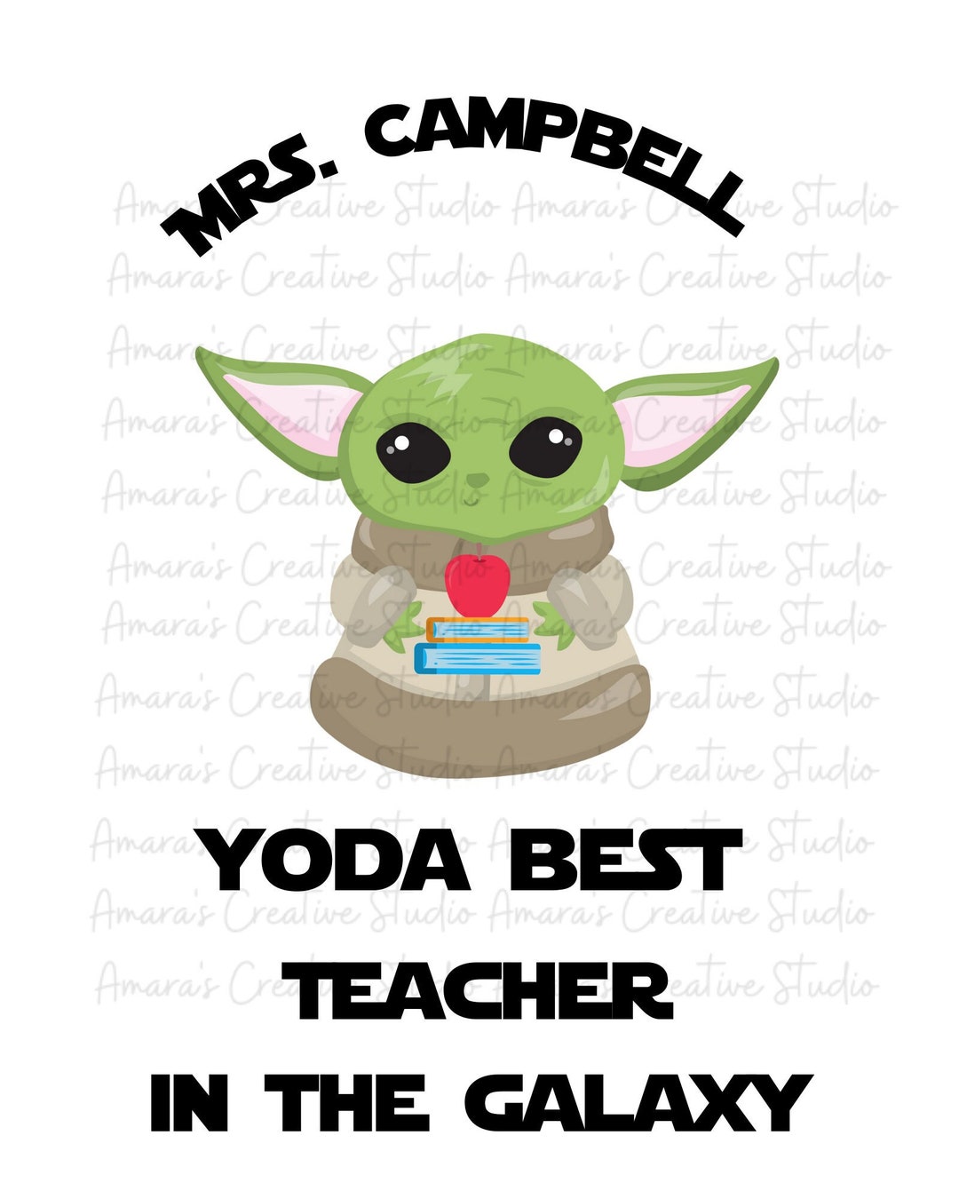 Yoda Best Teachers and Staff in the Universe, Printable, Teacher, Staff ...