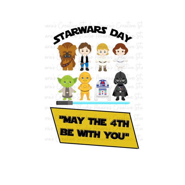 May the 4th Be With You Svg - Etsy