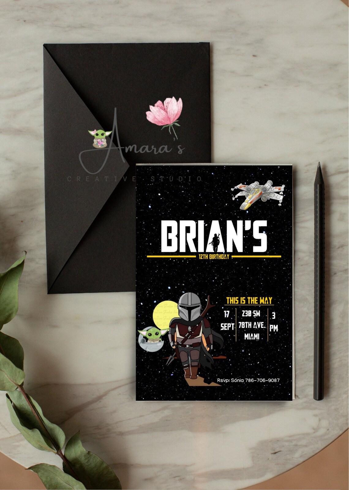 Star Wars Invite 5x7 Digital Birthday Invitation - Etsy