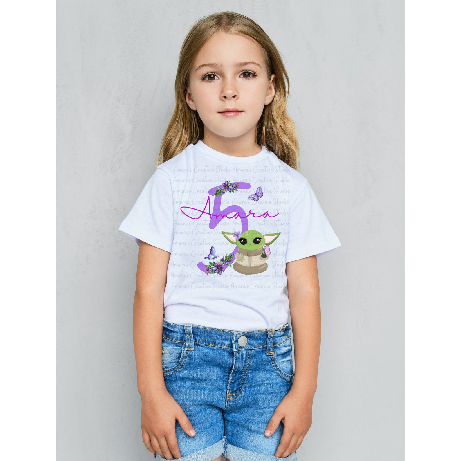 Baby Yoda Girl Birthday Girl Birthday Yoda Girl Clip Art - Etsy