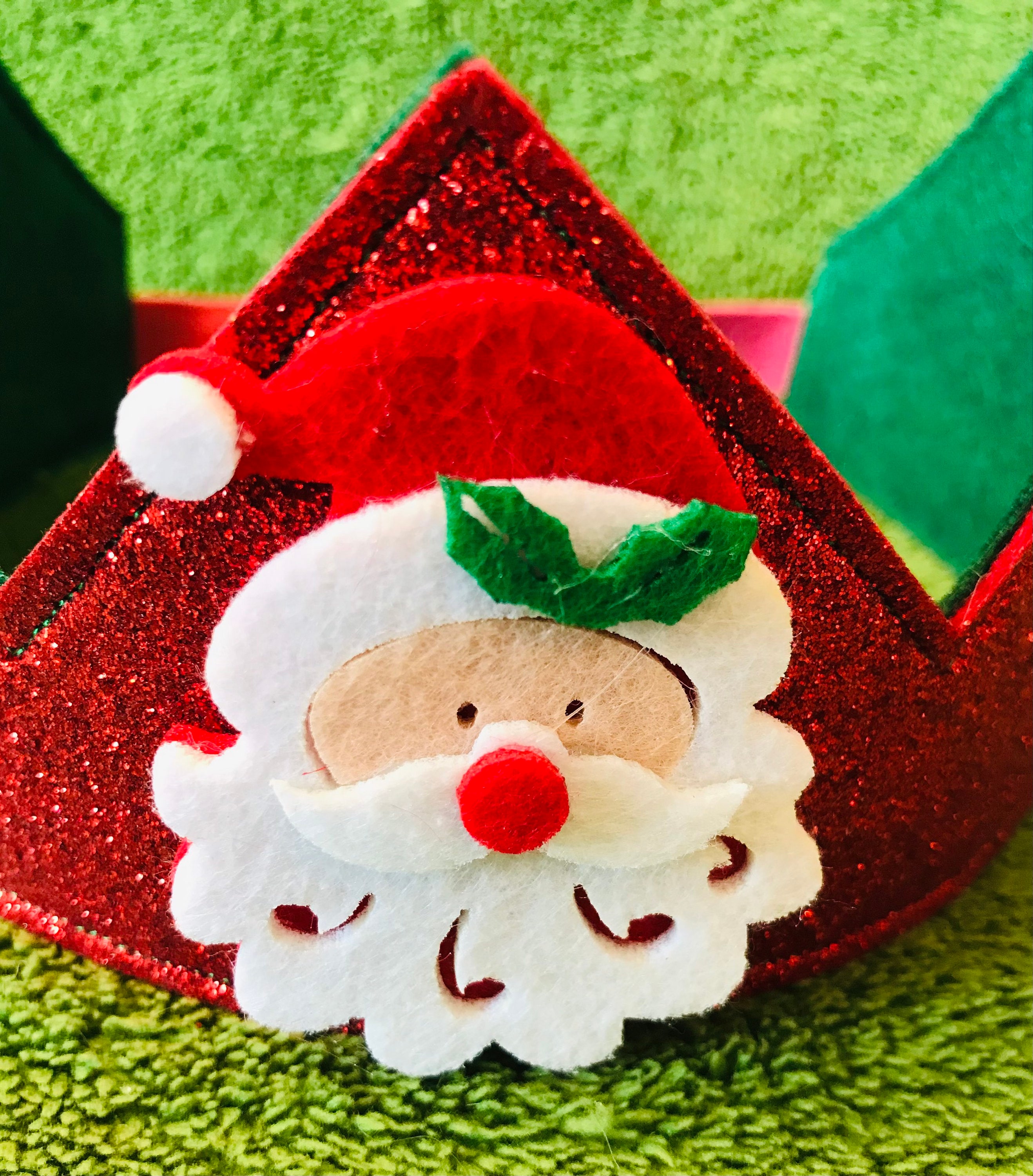 Christmas Party Cracker Crowns Reusable Crowns Fabric - Etsy UK