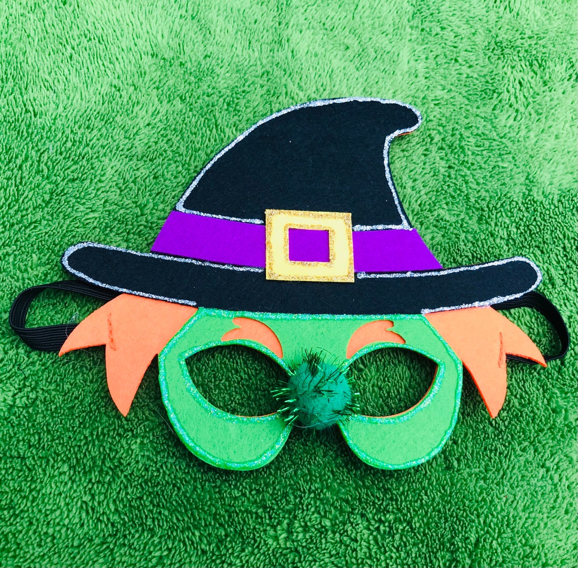 Halloween Mask Witch Mask Halloween Party Kids Halloween - Etsy