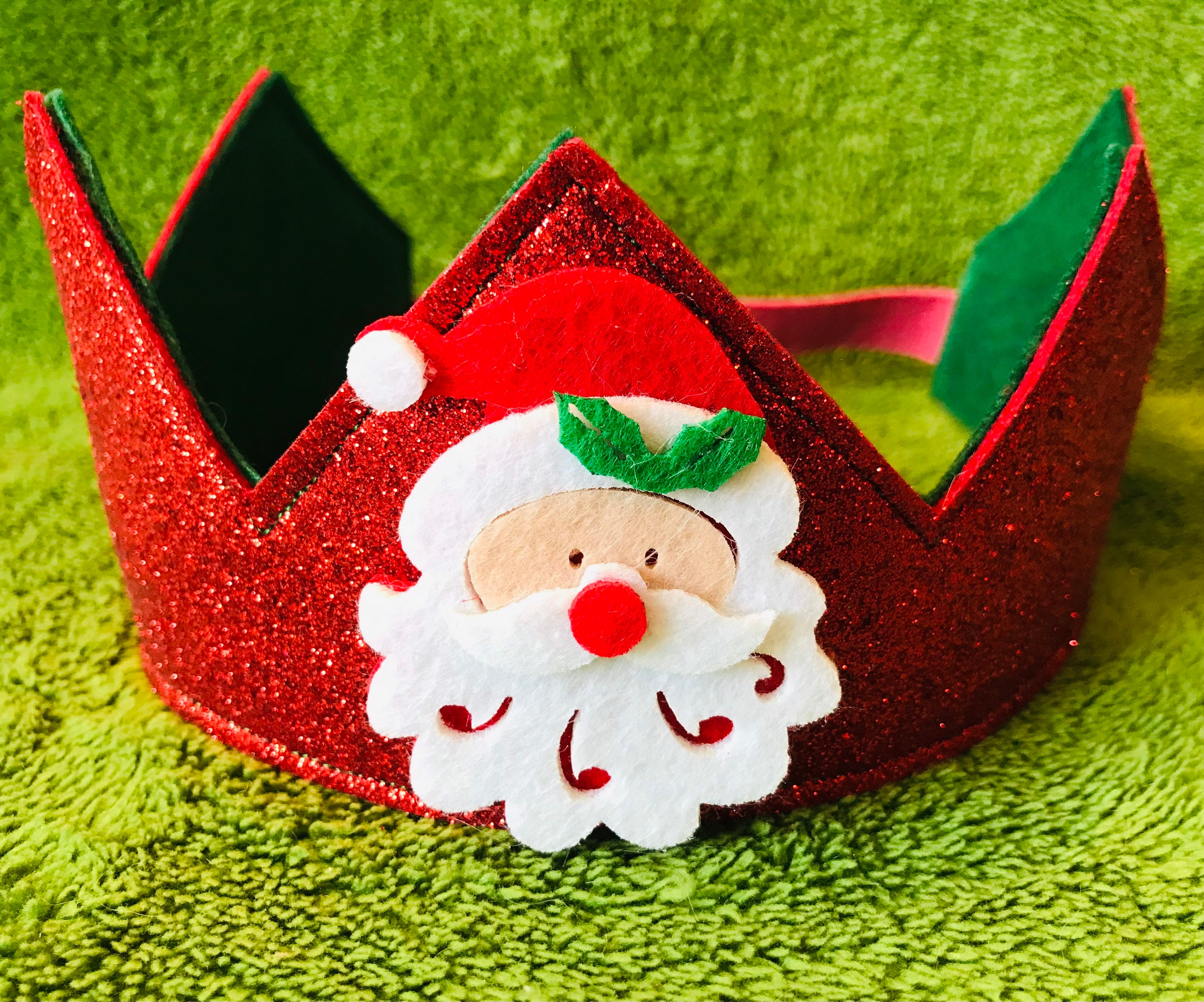 Christmas Party Cracker Crowns Reusable Crowns Fabric - Etsy UK