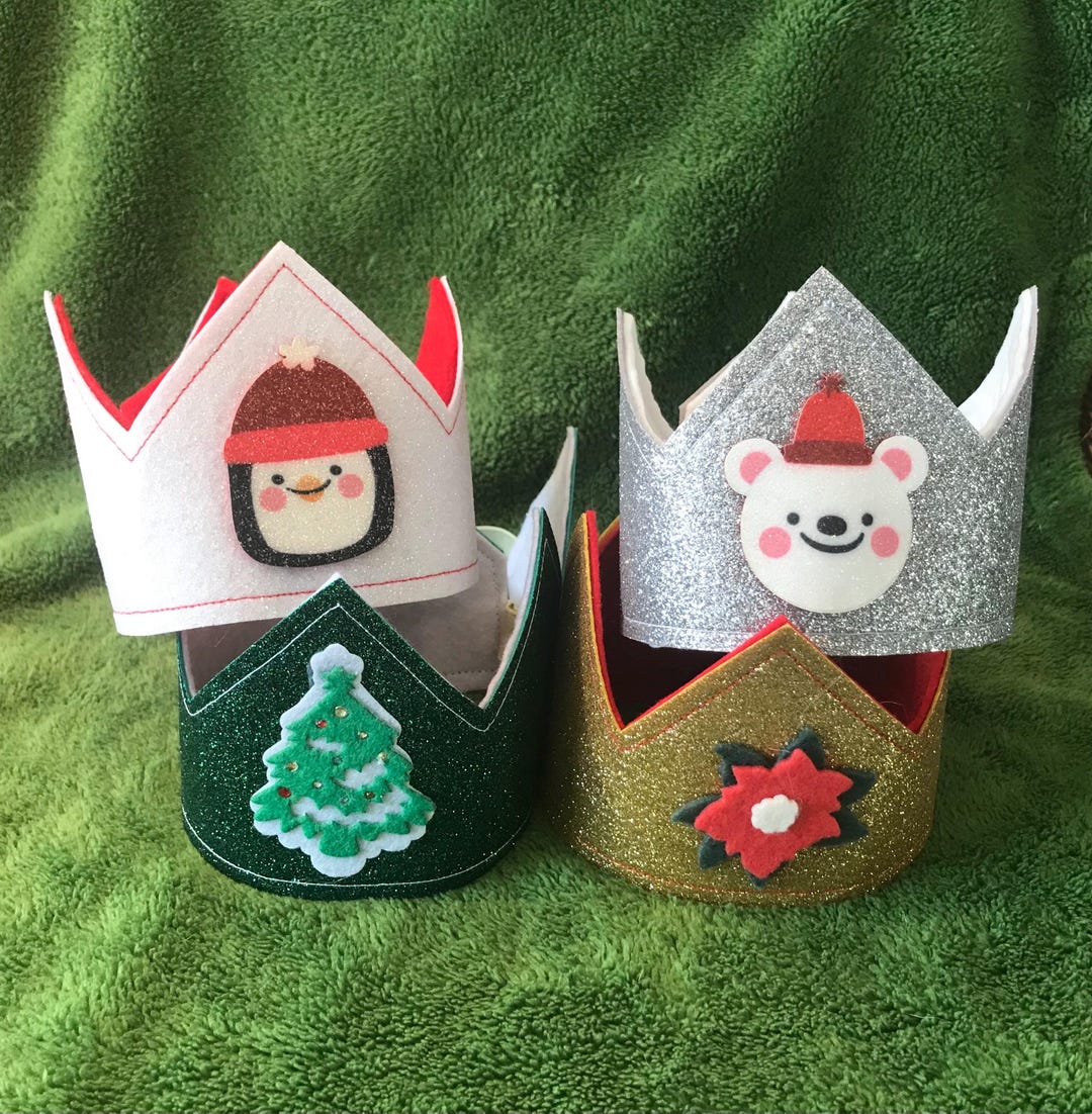 Christmas Party, Cracker Crowns, Reusable Crowns, Fabric Crowns, Party ...