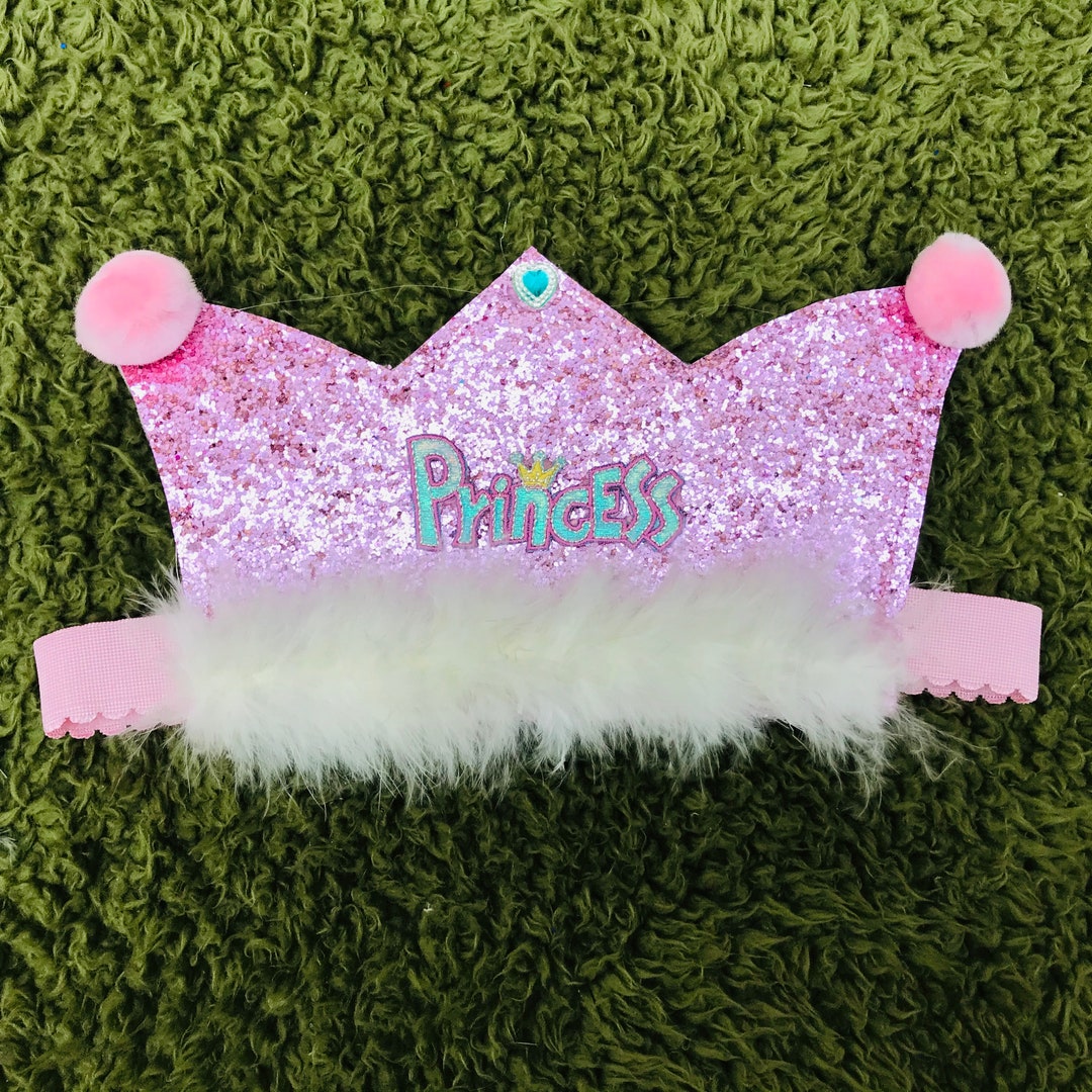 Princess Crown, Pink Crown, Birthday Crown, Party Hats, Girls Crown ...
