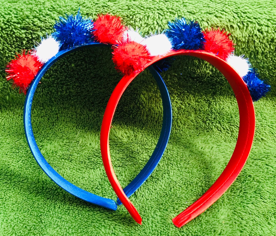 VE Day Party, Pom Pom Hairband, Celebration Hairband, Hair Accessories ...