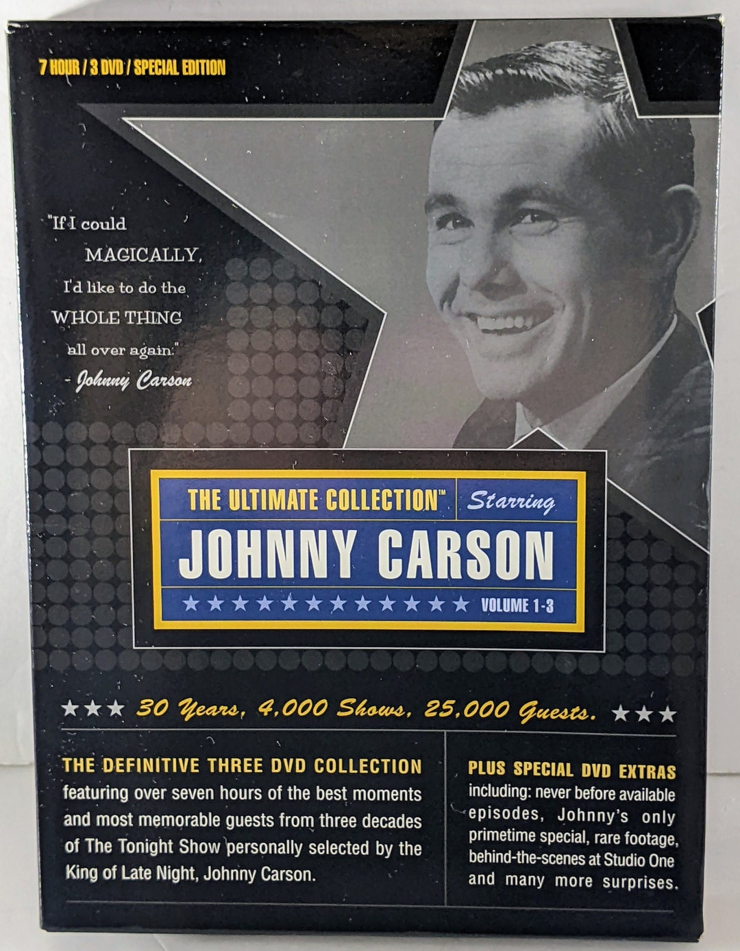 Special Edition DVD 3-disc Box Set, the Ultimate Johnny Carson ...
