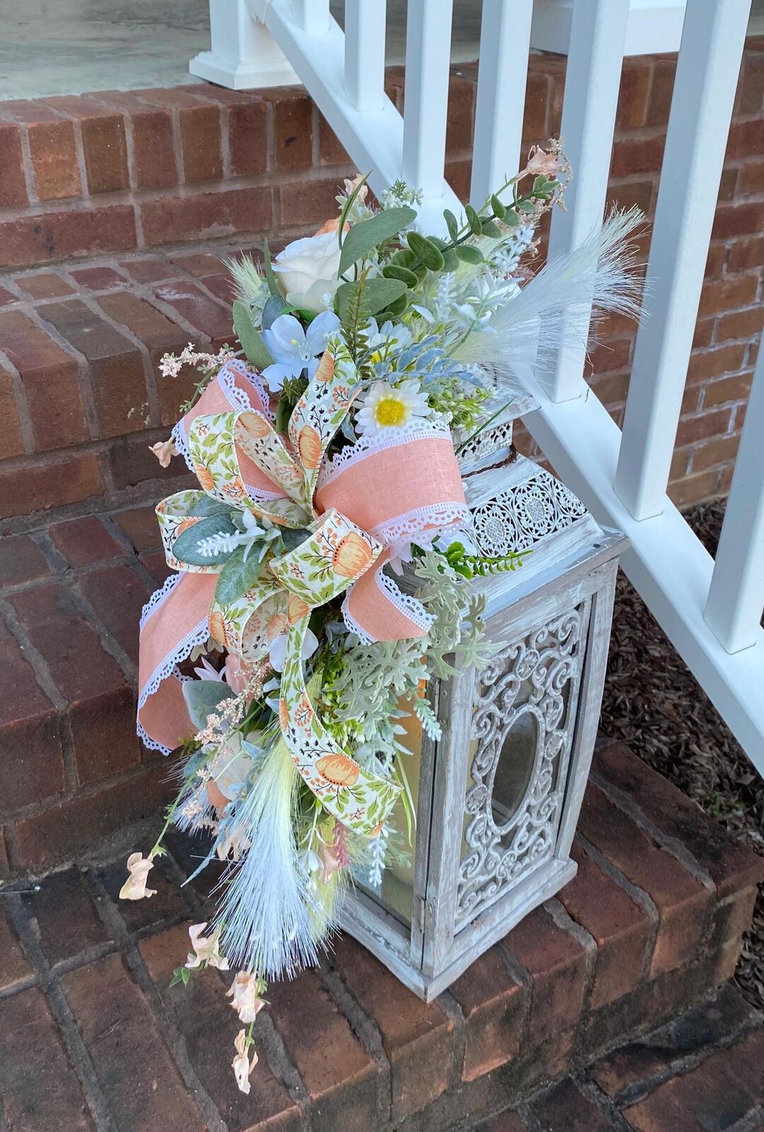 Farmhouse Spring Lantern Swag, Boho Lantern Swag, Spring Lantern Swag ...