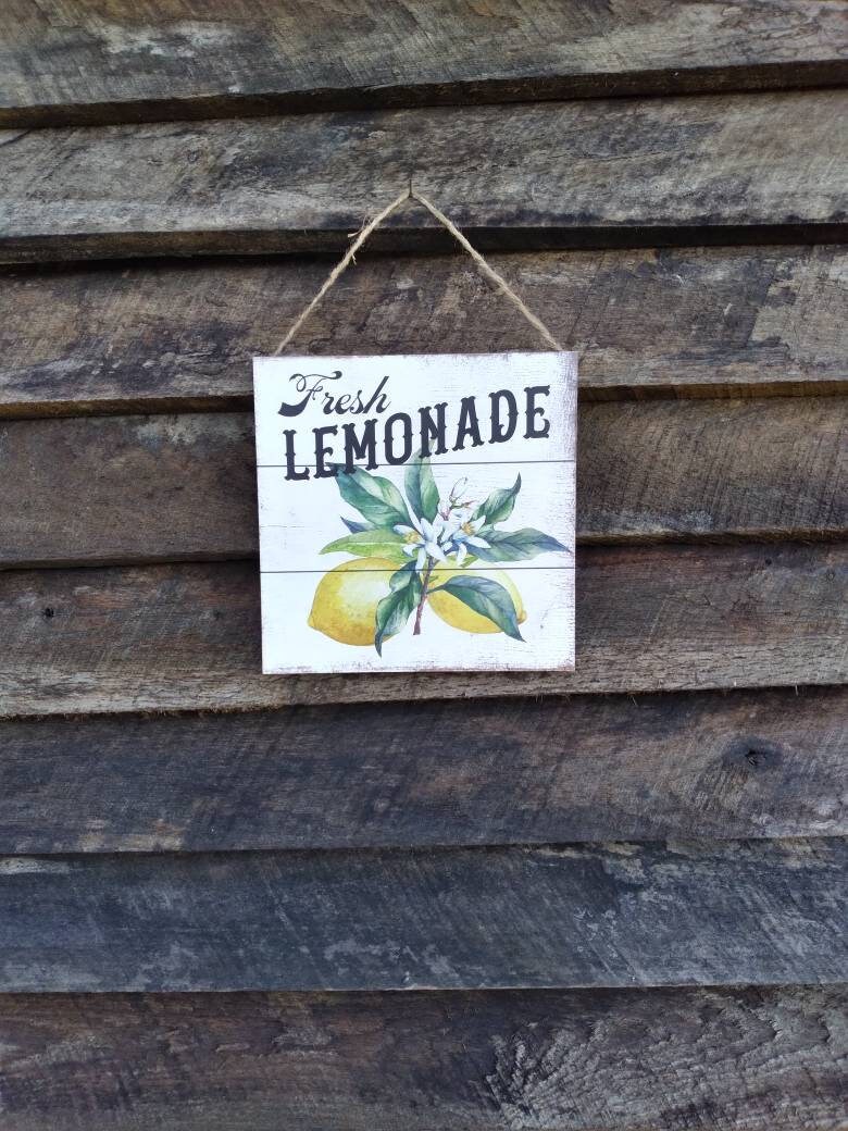 Letrero de limón letrero de limón de corona letrero de - Etsy México