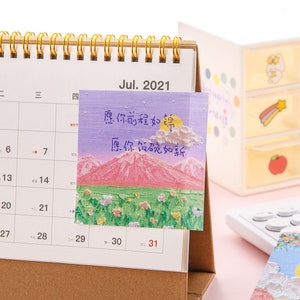 Oil Painting Landscape Sticky Notes, Self-stick Note Pads for Easy to ...