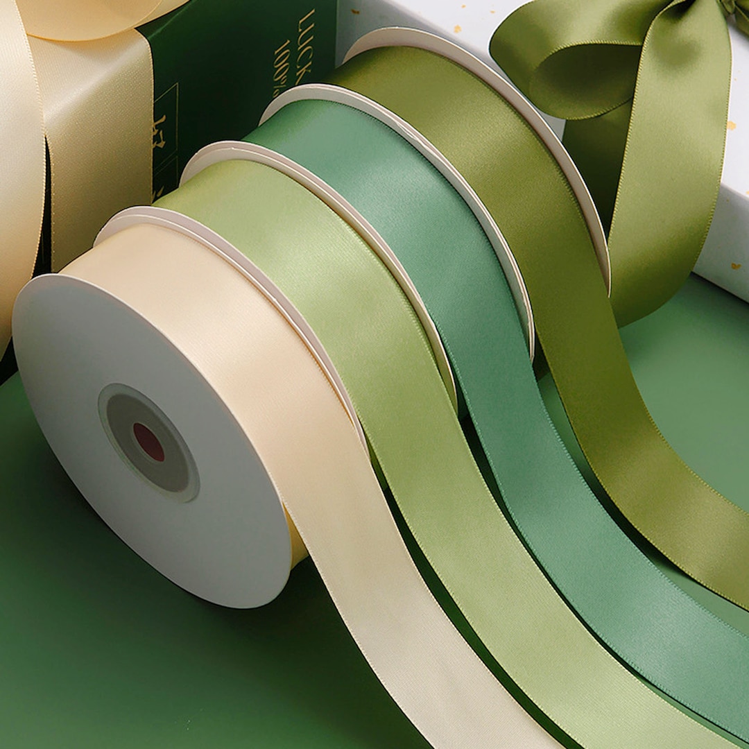 Single Face Satin Ribbon,23 Colors 20 Yards Fabric Ribbons Satin ...