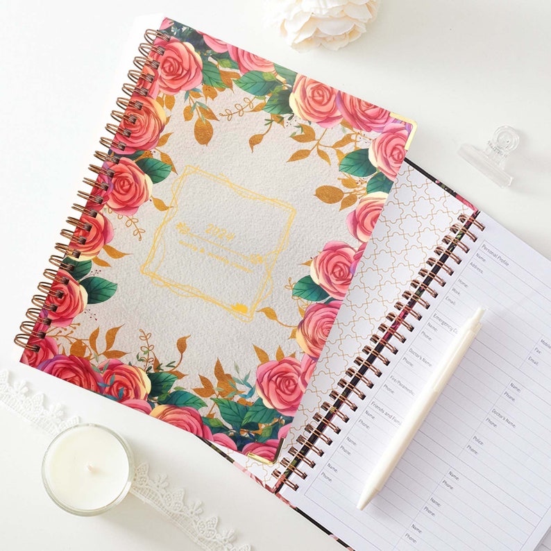 2024 Planner Spiral Boundplanner 2024 Weekly and Monthly,6.2 X 8.2 ...