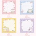 Cute Sticky Notes, Kawaii Sticky Notes Cute Stationary 8.0x8.0 CM ...
