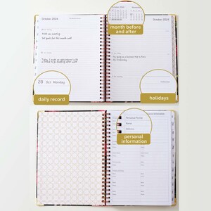 2024 Planner Spiral Boundplanner 2024 Weekly and Monthly,6.2 X 8.2 ...