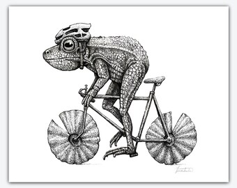 Funny Cycling Art - Etsy
