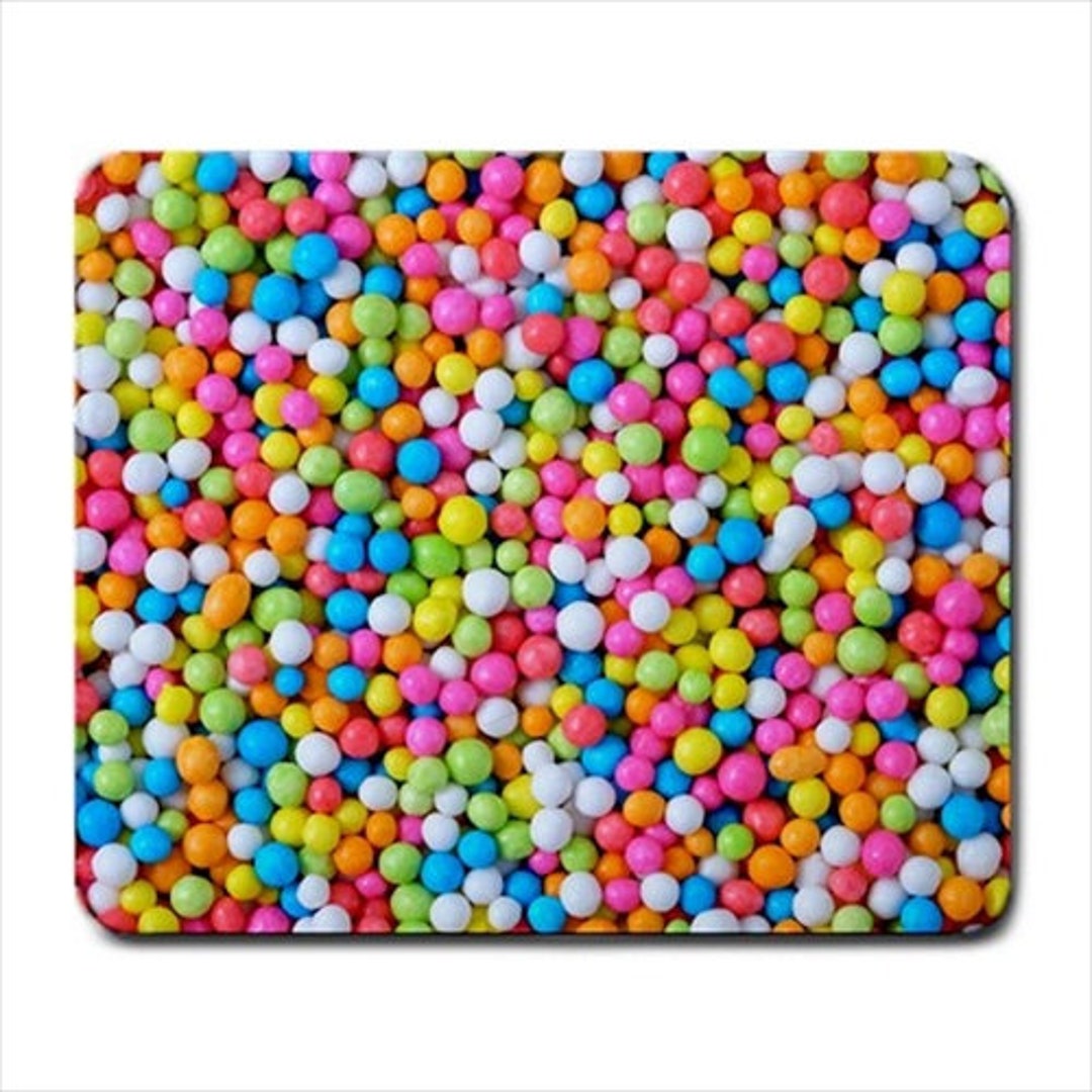 SUGAR RUSH Rainbow Sprinkles Candy Party Mousepad - Etsy