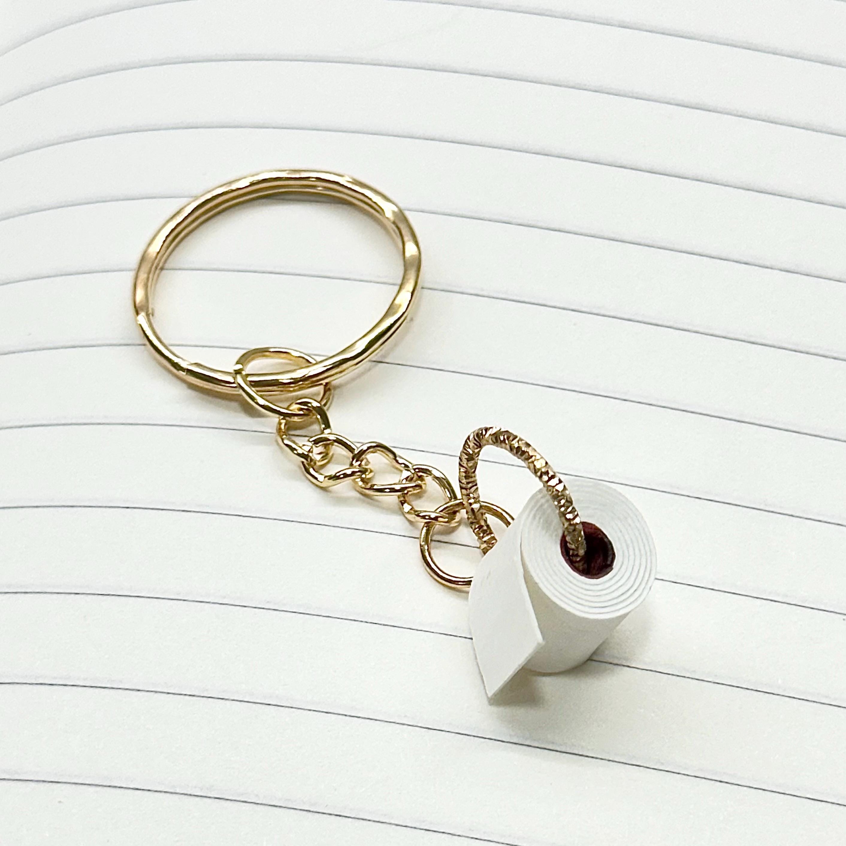 Realistic Toilet Paper Roll Keychain - Etsy