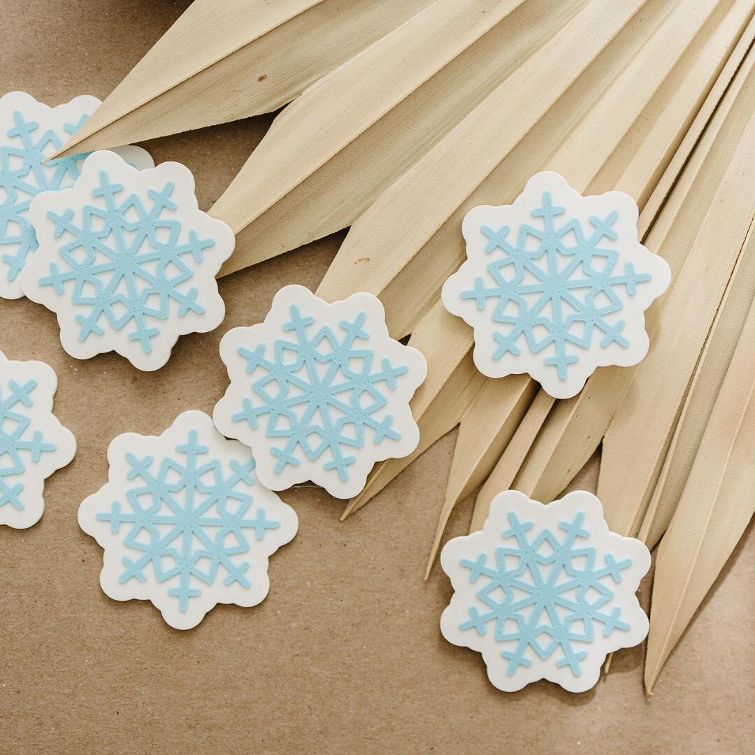 Snowflake Math Counters - Montessori Counting Toy for Kids, 3D Printed ...