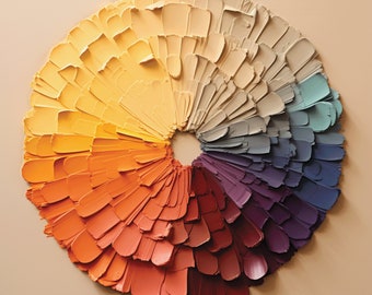 Color Theory Printable Wheel Home Decor Wall Art Digital Download ...