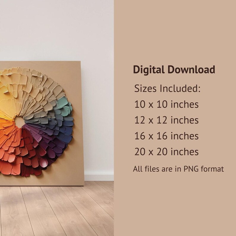 Color Theory Printable Wheel | Earth Tones | Home Decor | Wall Art ...