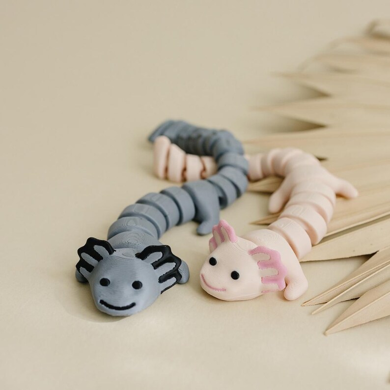 Articulated Axolotl | 3D Printed Axolotl | Axolotl With Moveable Joints ...